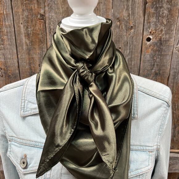 Rodeo Drive | Accessories | Olive Green Solid Color Western ...